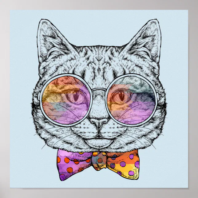 Wise Kitty Kat Poster | Zazzle