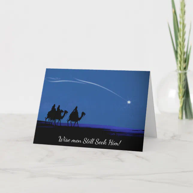 Wise Men Still Seek Him Christian Christmas Card | Zazzle