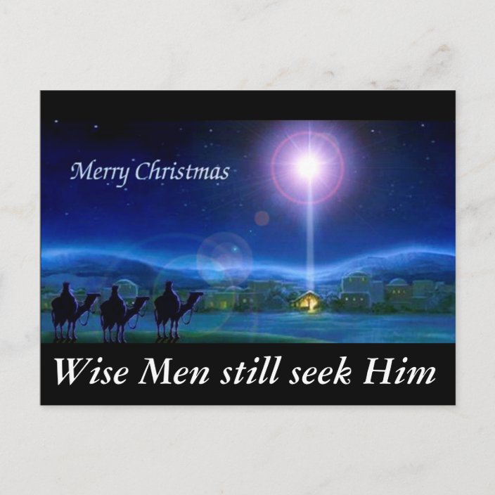 Wise Men still seek Him Christmas Greeting Card | Zazzle.com