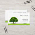 Wise Oak Tree Symbol - Professional Tree Service Business Card | Zazzle