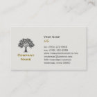 Simple Classic Tree Logo Square Business Card | Zazzle.com