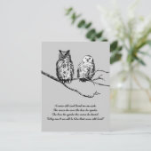Wise Owl Wisdom Postcard | Zazzle