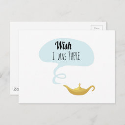 Wish I Was There Postcard | Zazzle