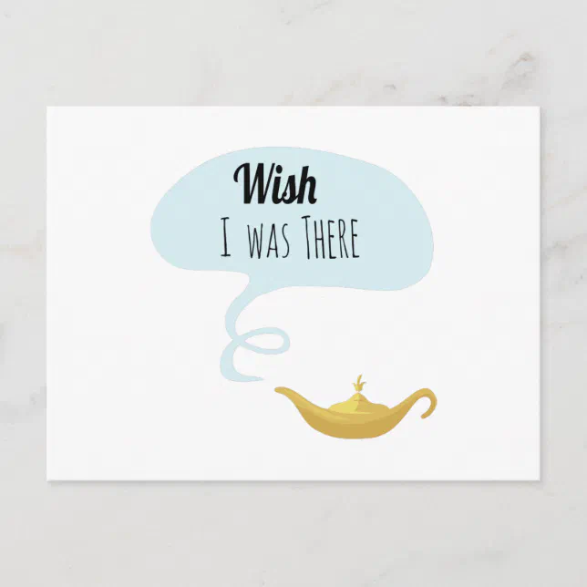 Wish I Was There Postcard | Zazzle