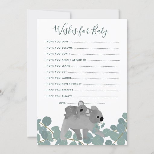 Wishes for Baby Shower Game Invitation | Zazzle