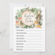 Wishes for Baby Woodland Forest Shower Game Card | Zazzle