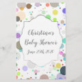 Wishes for the baby multicolor baby shower card | Zazzle