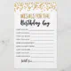 Wishes for the Birthday boy Birthday Party game | Zazzle