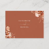 Wishing Well Autumn Fall Rustic Floral Wedding Enclosure Card | Zazzle