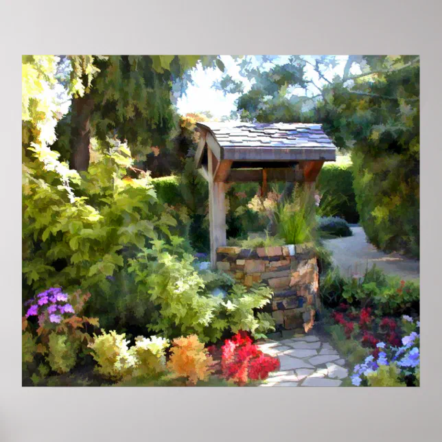 Wishing Well Poster | Zazzle