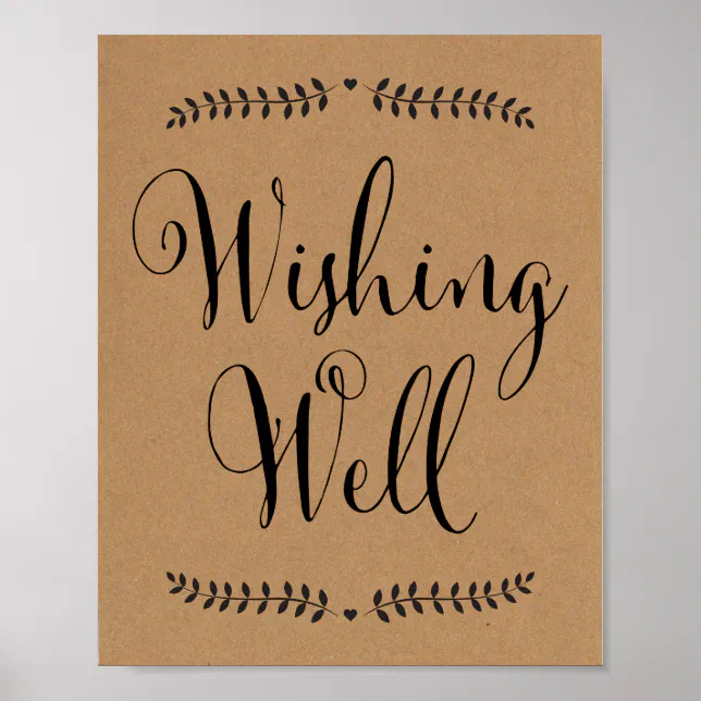 Wishing Well sign / Wishing well wedding sign | Zazzle