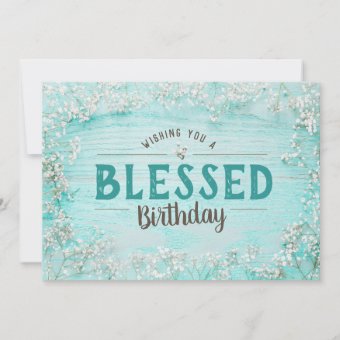 Wishing you a BLESSED Birthday! Card | Zazzle