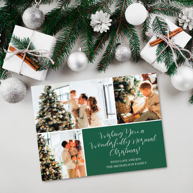 Wishing You a Normal Christmas Photo Holiday Card | Zazzle