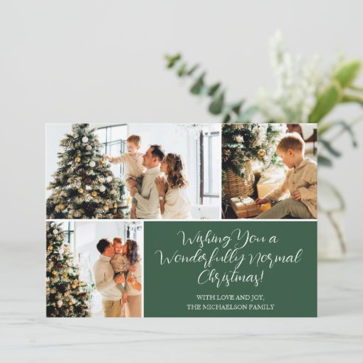 Wishing You a Normal Christmas Photo Holiday Card | Zazzle