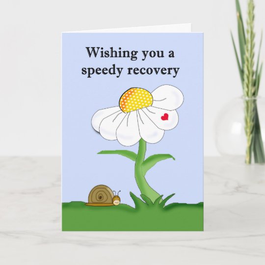 Wishing You A Speedy Recovery Card | Zazzle.com