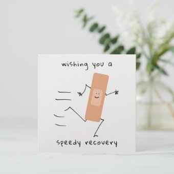 Wishing You A Speedy Recovery Get Well Soon Card | Zazzle