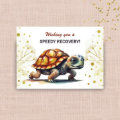 Wishing You a Speedy Recovery Turtle Get Well Soon Card | Zazzle