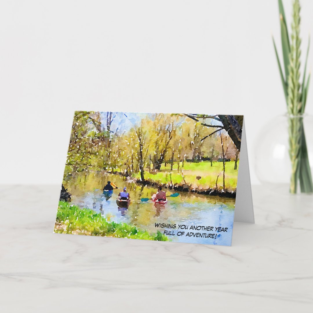 Wishing you another year full of adventure card | Zazzle