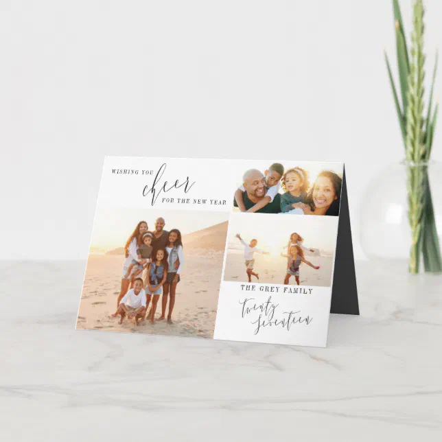 WISHING YOU CHEER FOR THE NEW YEAR. HOLIDAY CARD | Zazzle