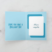 Wishing you happy birthday photo blue card | Zazzle