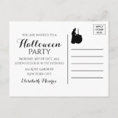 Witch and Moon Magic Spell Invitation Postcard | Zazzle