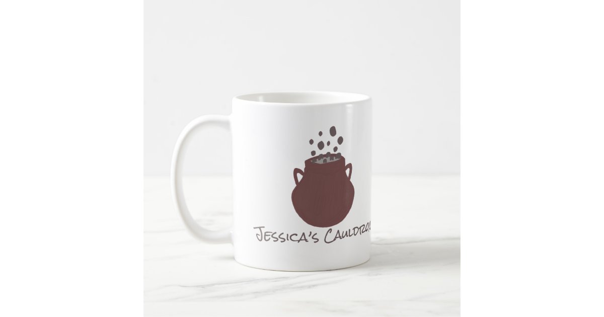 witch cauldron girl friend gift custom name sweet coffee mug | Zazzle