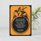 Witch Crystal Ball Halloween Party Invitation | Zazzle