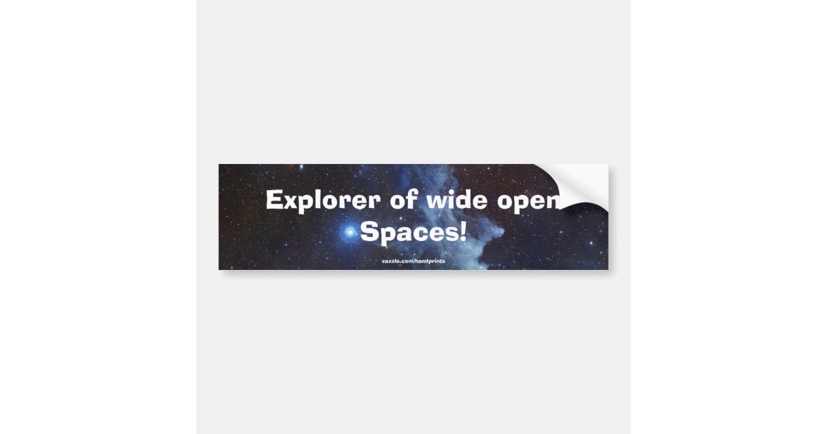 Witch Head Nebula Bumper Sticker | Zazzle