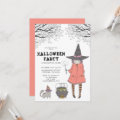 Witch Kid's Halloween Party Invitation | Zazzle