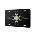 Witch Pagan Wizard Wiccan Five Moon Goddess Prim License Plate | Zazzle