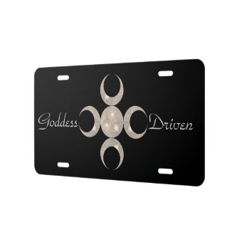 Witch Pagan Wizard Wiccan Five Moon Goddess Prim License Plate | Zazzle