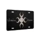Witch Pagan Wizard Wiccan Five Moon Goddess Prim License Plate | Zazzle