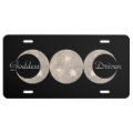 Witch Pagan Wizard Wiccan Triple Moon Goddess Prim License Plate | Zazzle