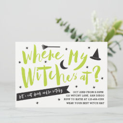 witch party invitation | Zazzle