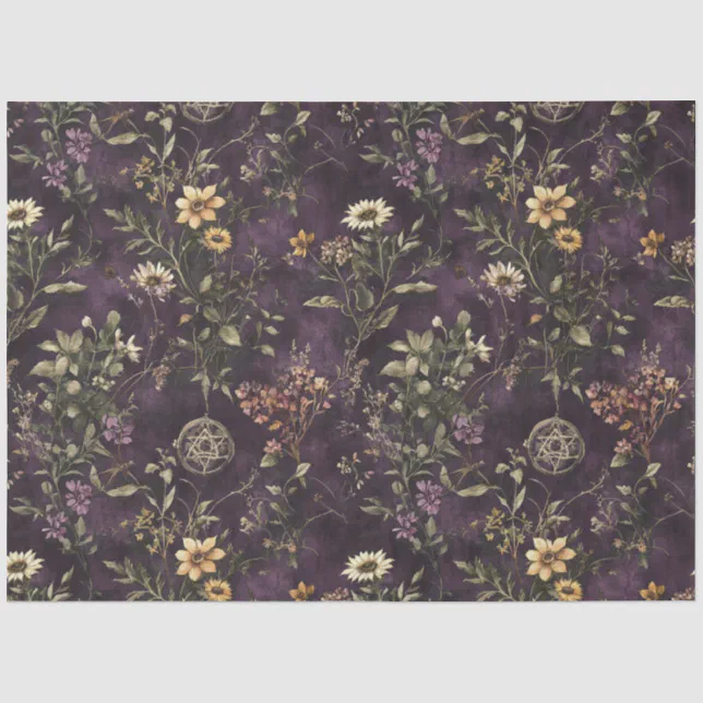 Witch’s Garden Twilight Tissue Paper – Mystical | Zazzle