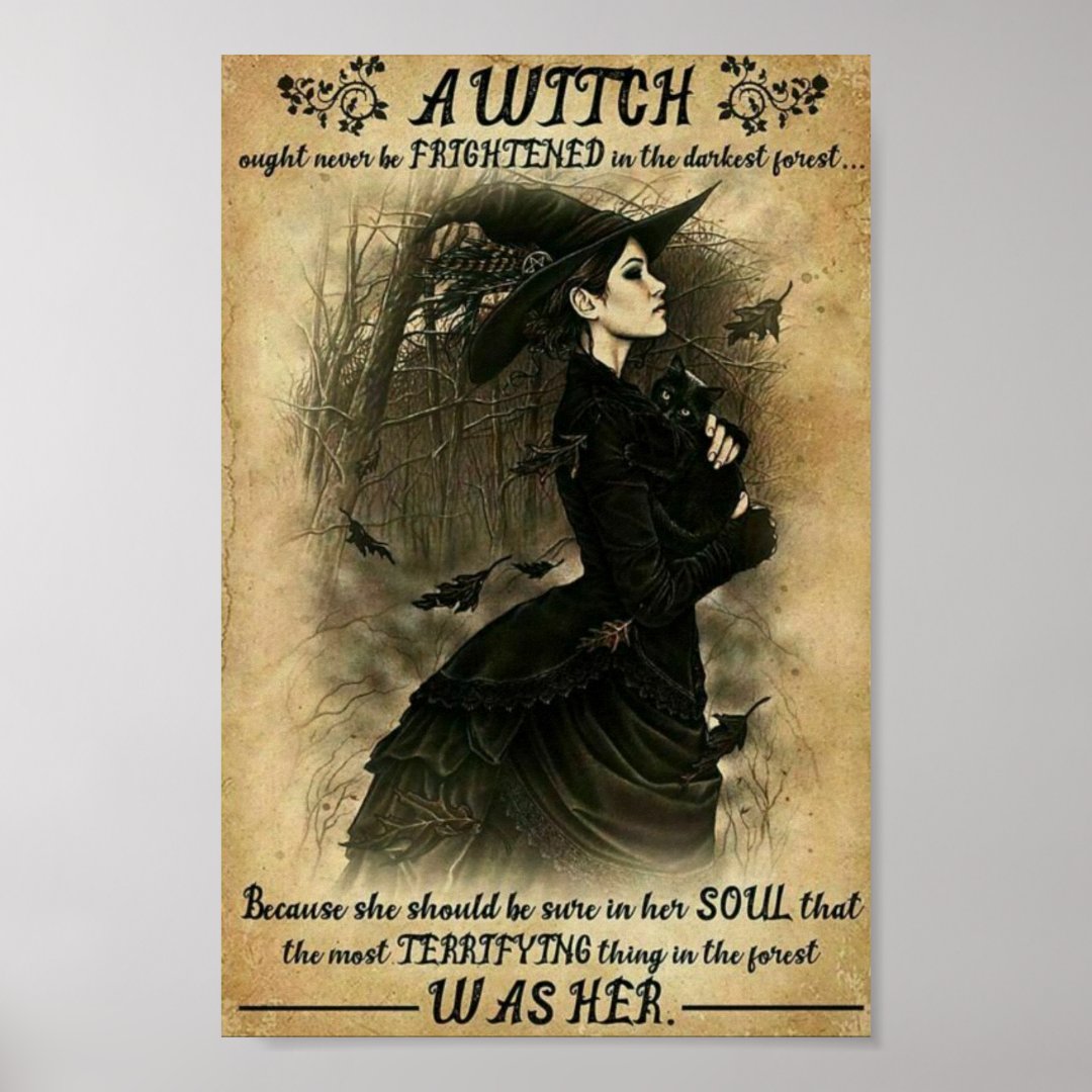 Witch vintage poster | Zazzle