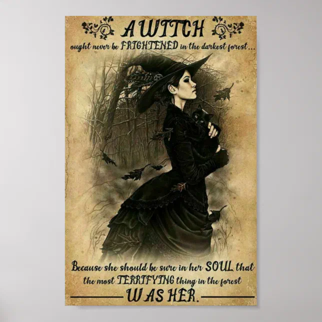 Witch vintage poster | Zazzle