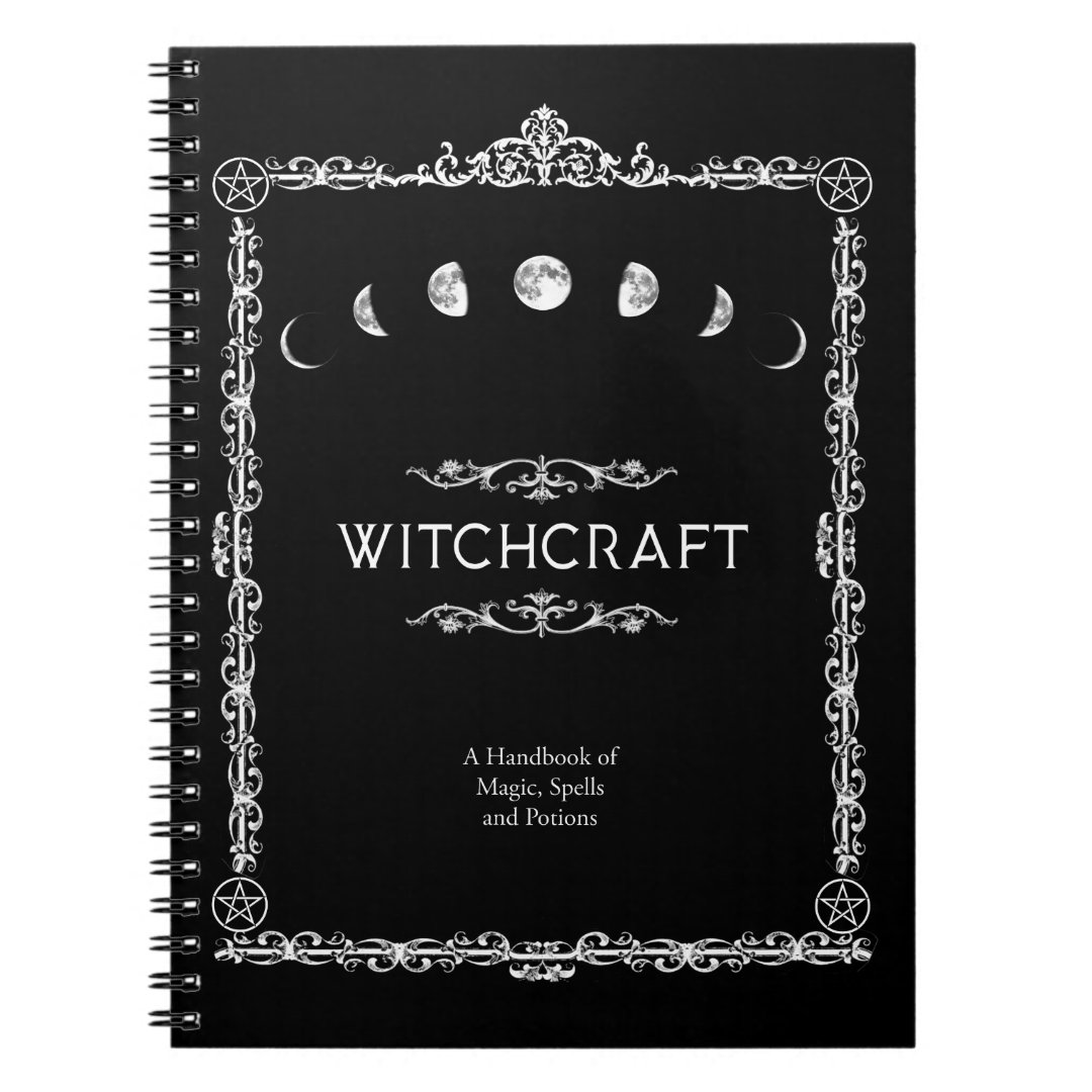 Witchcraft A Handbook of Magic Spells and Potions Notebook | Zazzle