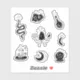 Witchcraft symbols Whimsigoth Sticker | Zazzle