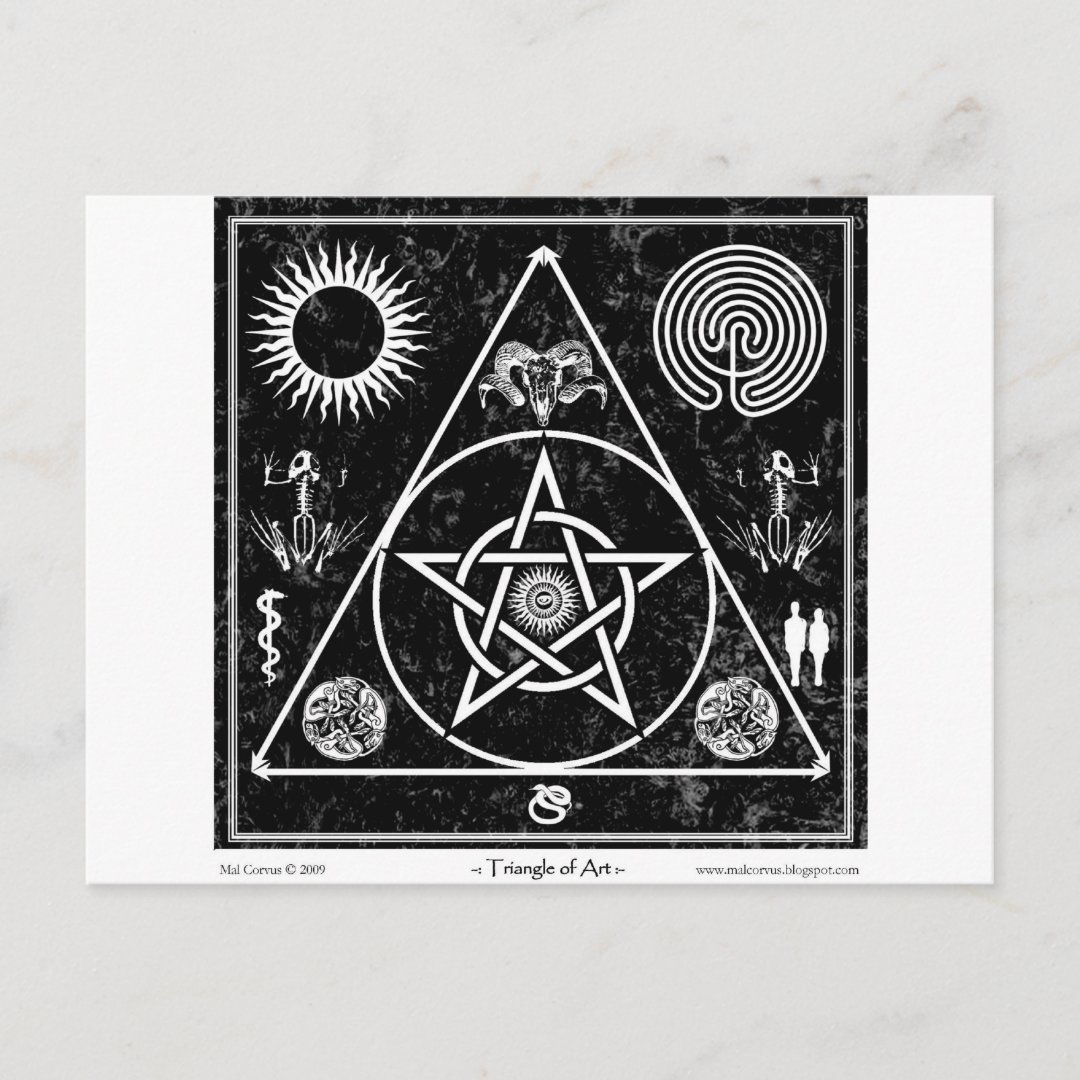 Witchcraft: The Triangle of Art Postcard | Zazzle