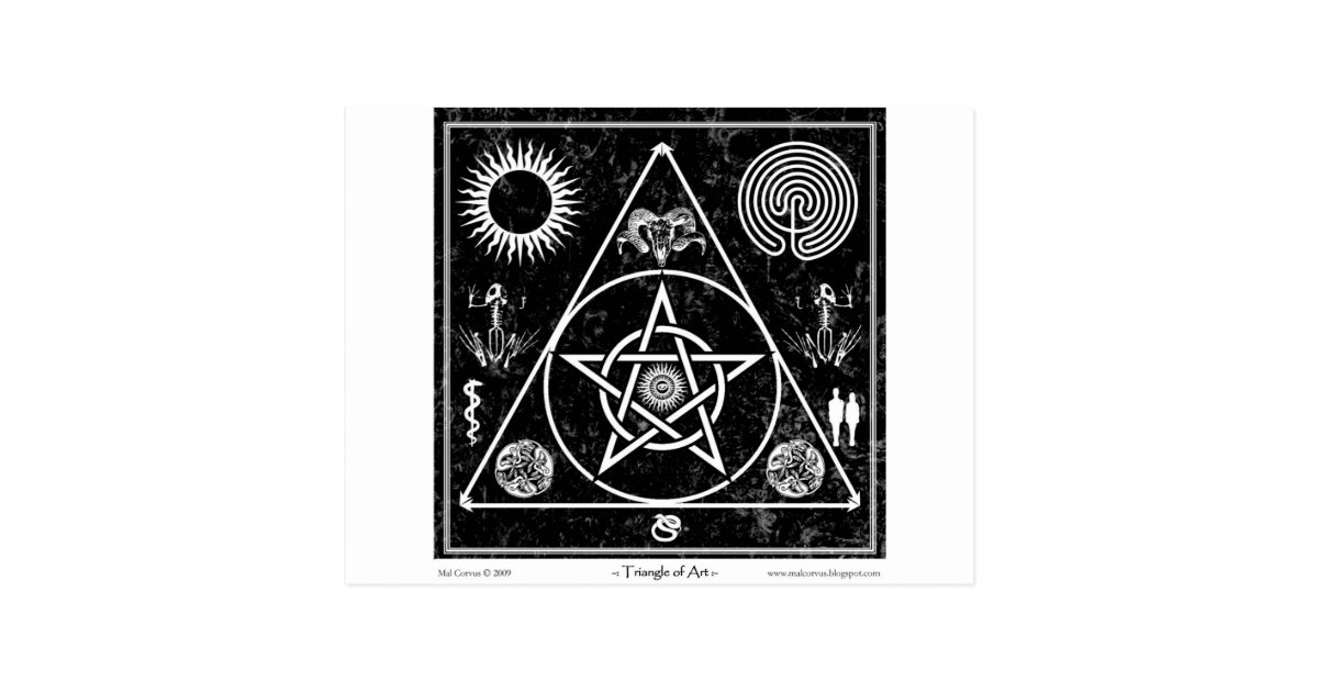 Witchcraft: The Triangle of Art Postcard | Zazzle.com