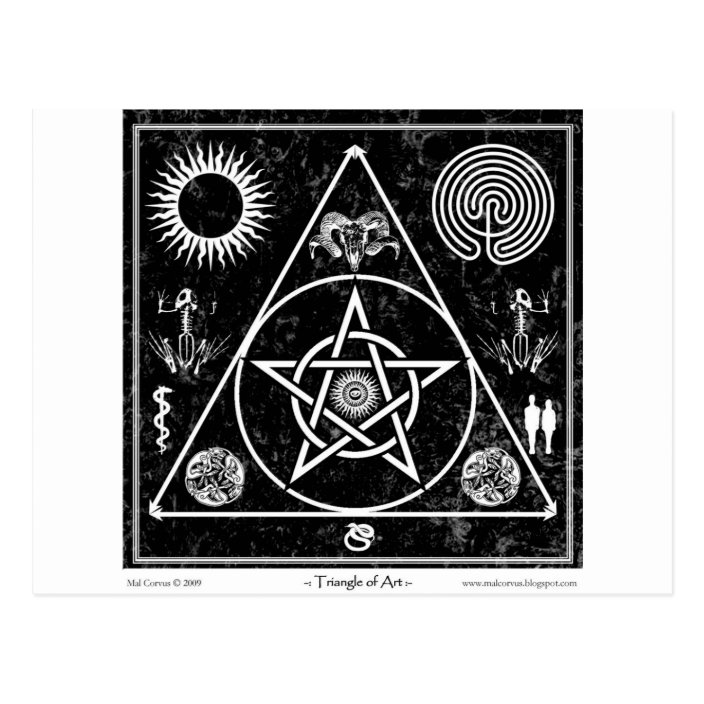 Witchcraft: The Triangle of Art Postcard | Zazzle.com
