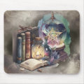 Witchery | Pastel Spellbook Tomes and Crystal Ball Mouse Pad | Zazzle