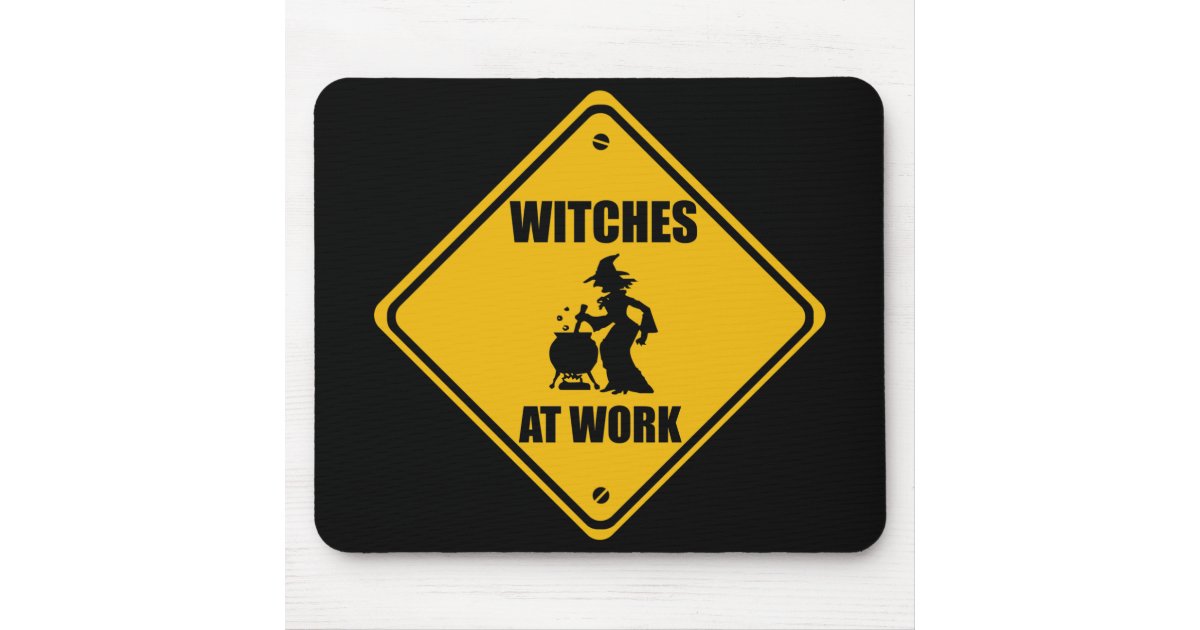 WITCHES AT WORK - Mousepad | Zazzle