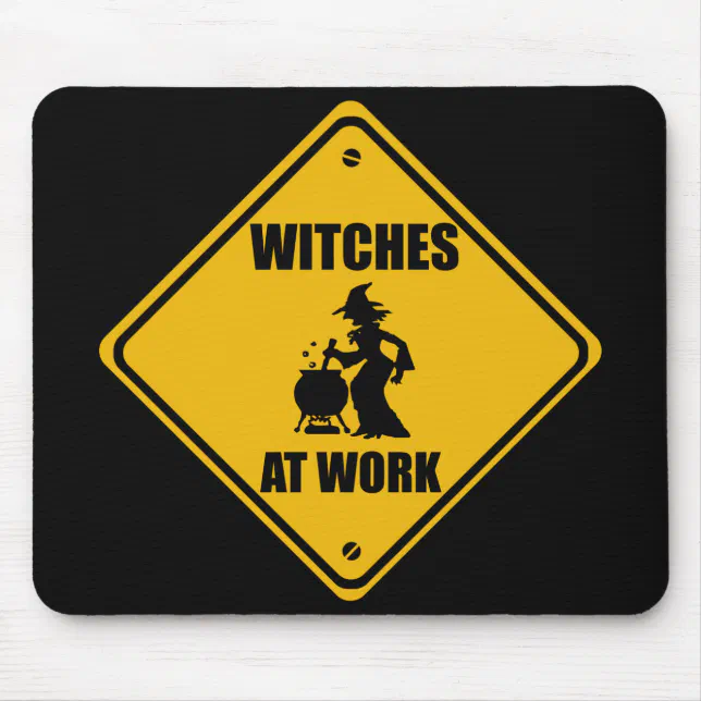 WITCHES AT WORK - Mousepad | Zazzle