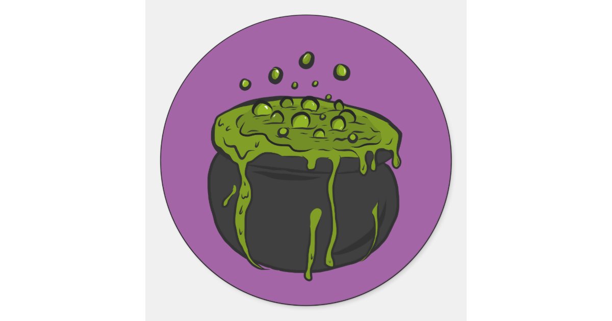 Witches Cauldron Sticker | Zazzle
