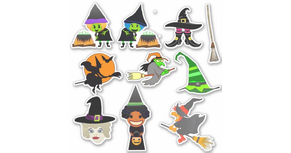 Witches Decal Sticker Sheets | Zazzle