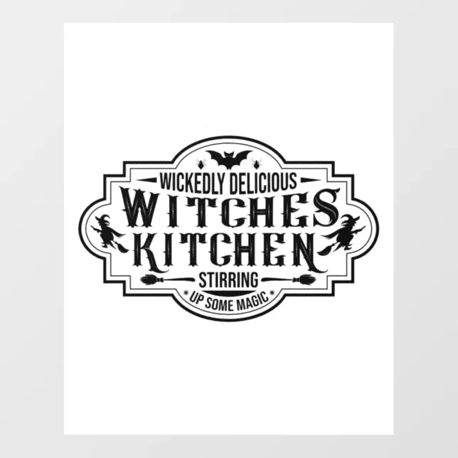 witches kitchen Halloween word art Wall Decal | Zazzle