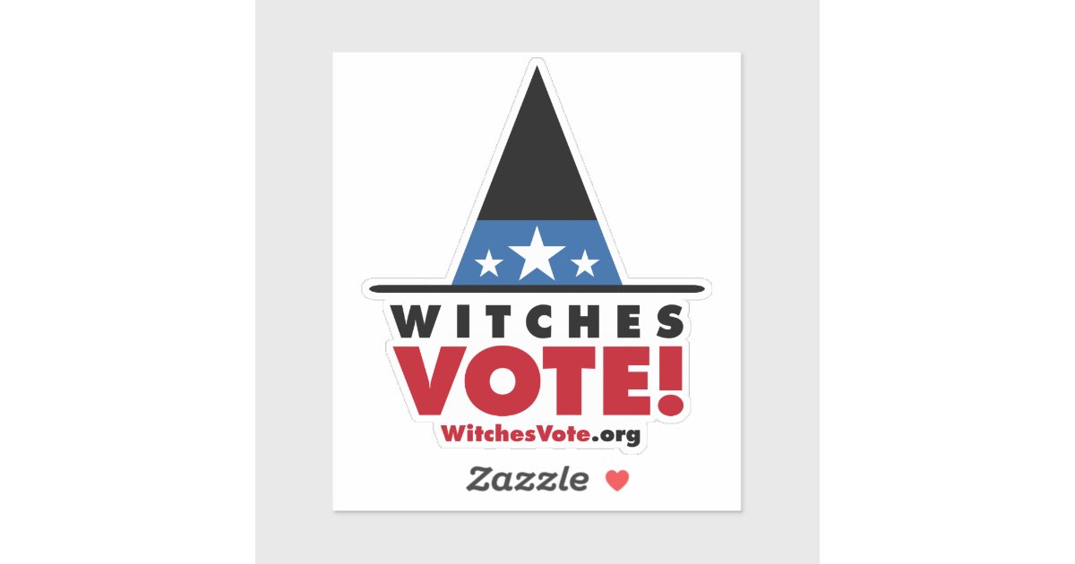 Witches Vote! Removable Vinyl Decal | Zazzle