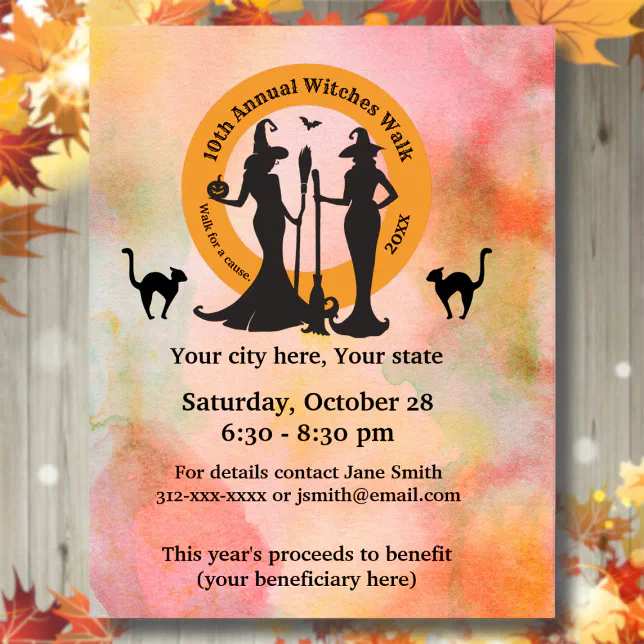 Witches Walk Event Promotional Poster | Zazzle